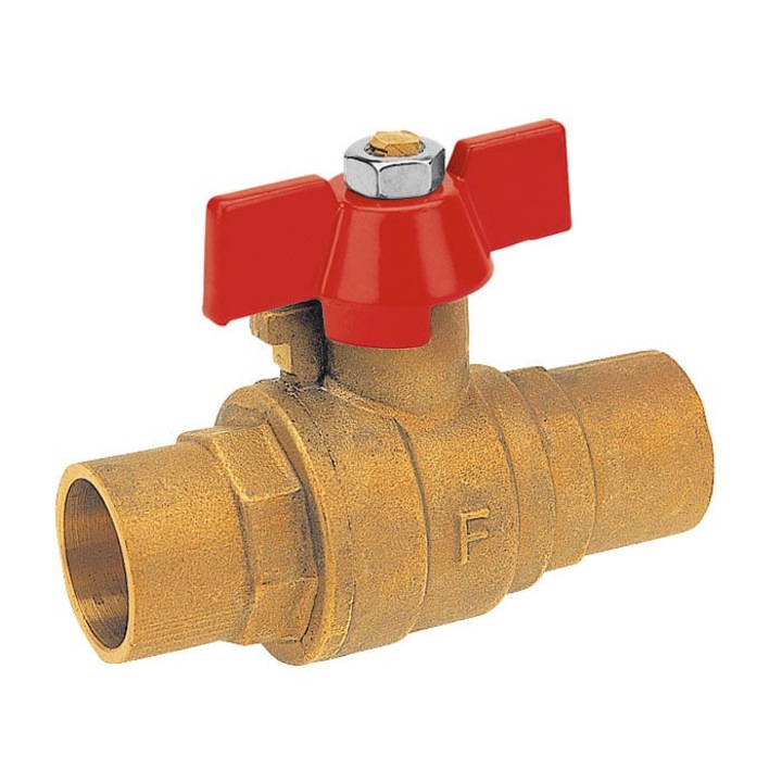 Robinet cu bila DN 15 Ferro PN25, cositorit - eMAG.ro