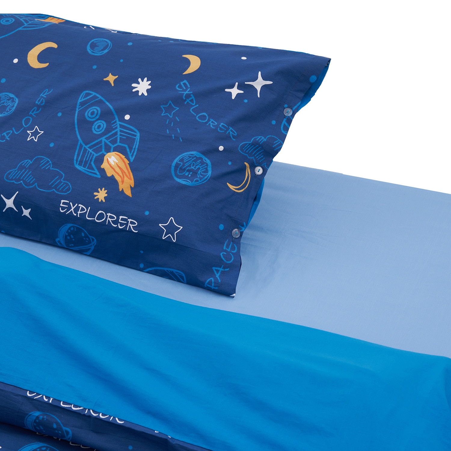 Спален комплект Space Heinner Home, За един човек, 100% памук, 144 TC ...