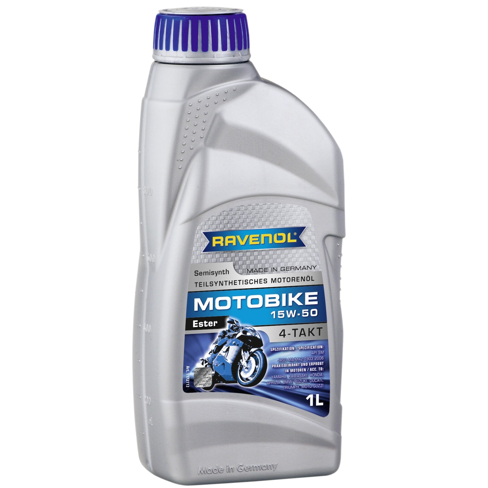 Ulei motor 4 timpi RAVENOL Motobike 4-T Ester 15W50, volum 1 litru ...