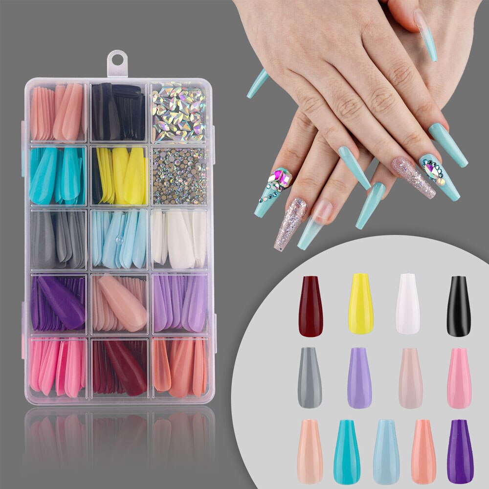 Set 312 unghii false, Cozevdnt, Multicolor - eMAG.ro