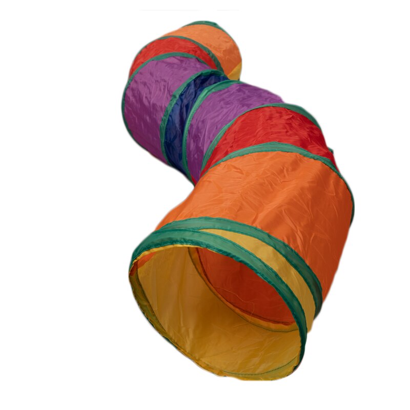 Tunel Circus Snake pentru pisici, Sarsaila, multicolor, 120 cm - eMAG.ro