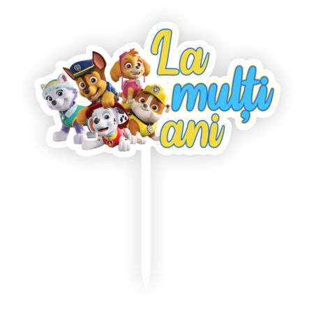 Topper tort UV La multi ani, MDF, Inedit Print, TC1019,12 cm - eMAG.ro