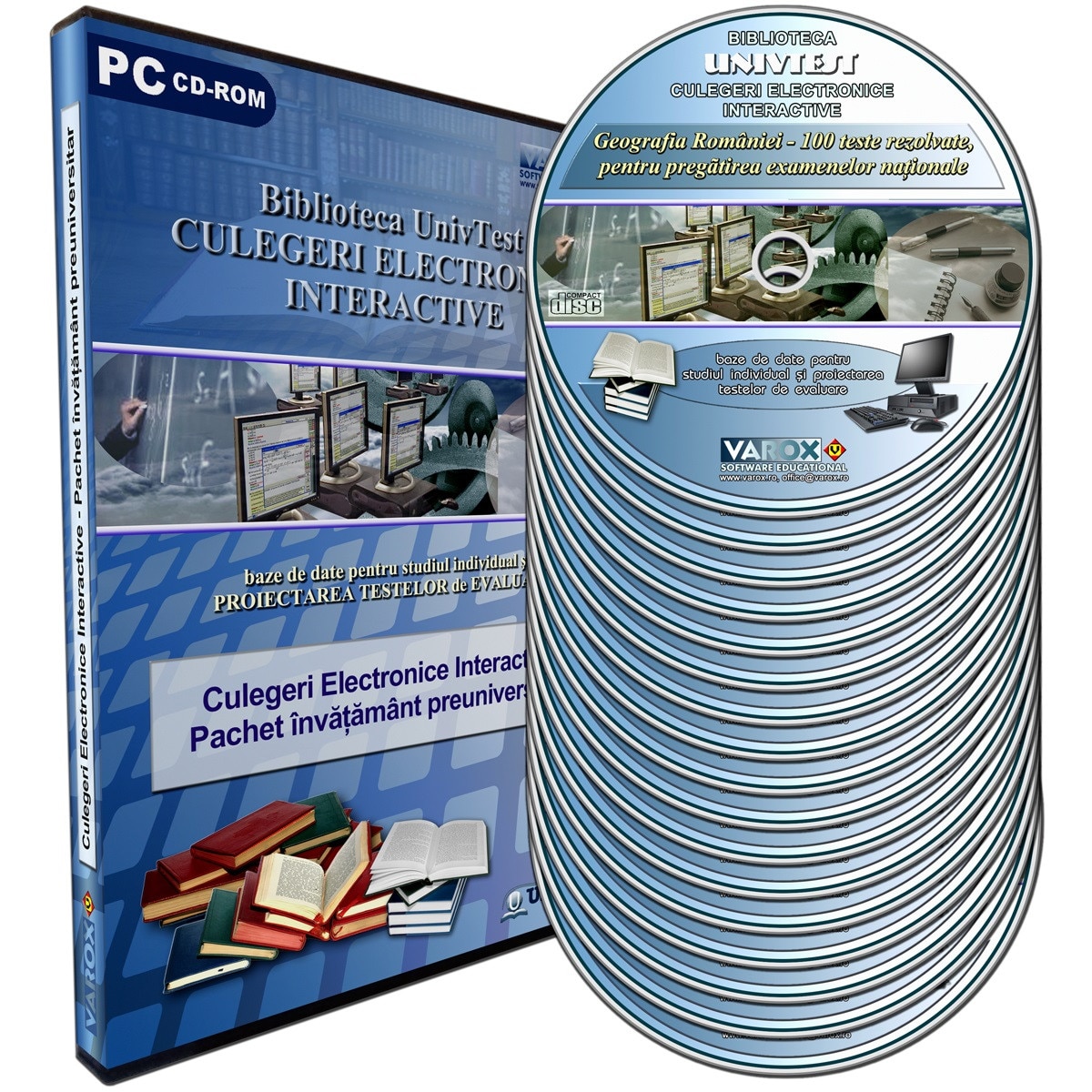 Pachet culegeri electronice interactive UnivTest, nivel preuniversitar ...