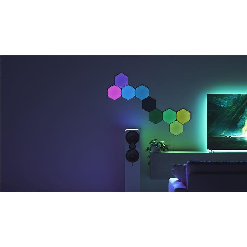 Комплект от 3 интелигентни светлинни панела Nanoleaf Shapes Hexagons ...