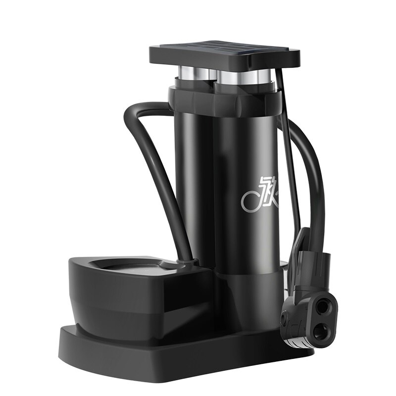 Pompa Dubla de Picior Forever cu Manometru, adaptor valve Auto ...