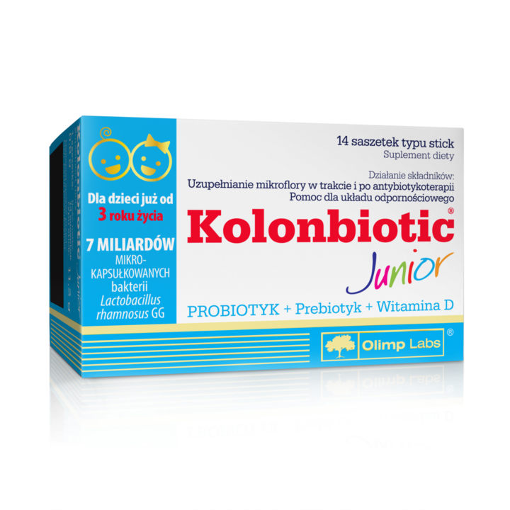 Probiotice si prebiotice Olimp Labs Kolonbiotic Junior pentru copii, 14 ...