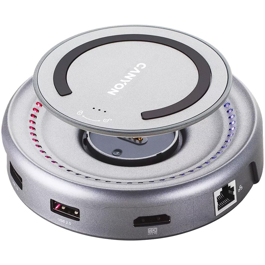 Hub USB Canyon DS-7 7in1 USB-C Wireless Space Grey - eMAG.ro