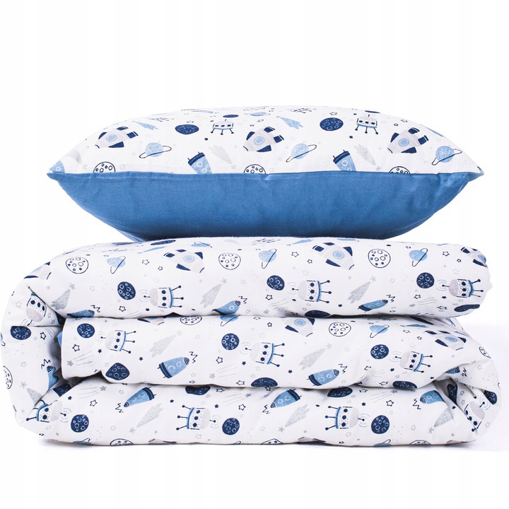 Ágyneműgarnitúra, Softimi, antiallergén, 100% pamut, Multicolor, 2 db ...