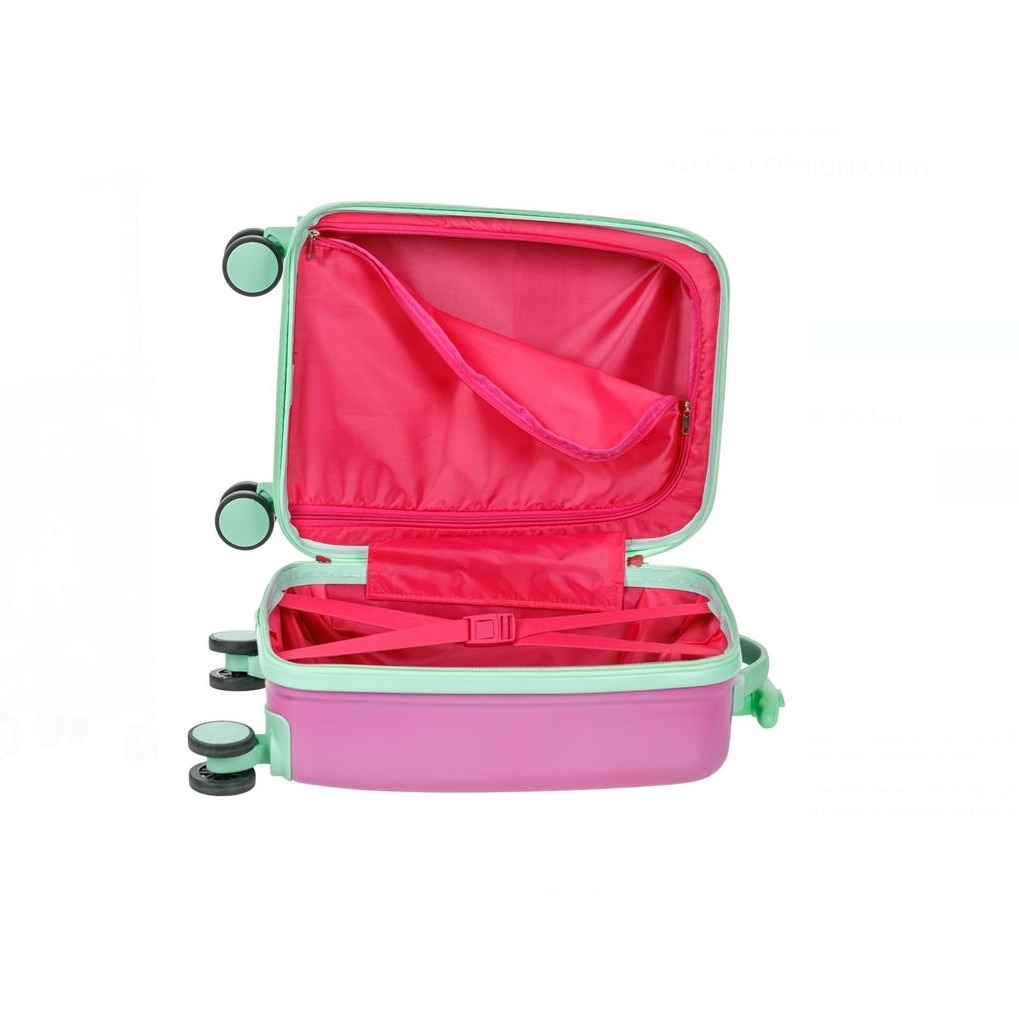 Valiza copii design unicorn, 50 x 31 x 21 cm, 22 litri OMC - eMAG.ro