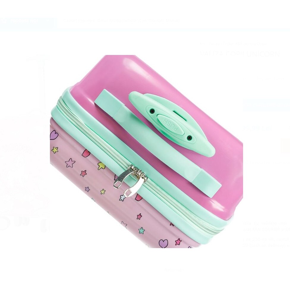Valiza copii design unicorn, 50 x 31 x 21 cm, 22 litri OMC - eMAG.ro