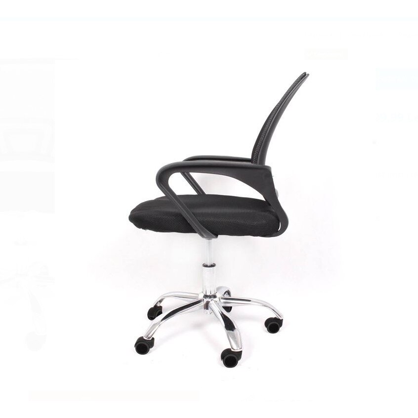 Scaun birou negru cu manere si spatar perforat 56x56x96cm OMC - eMAG.ro