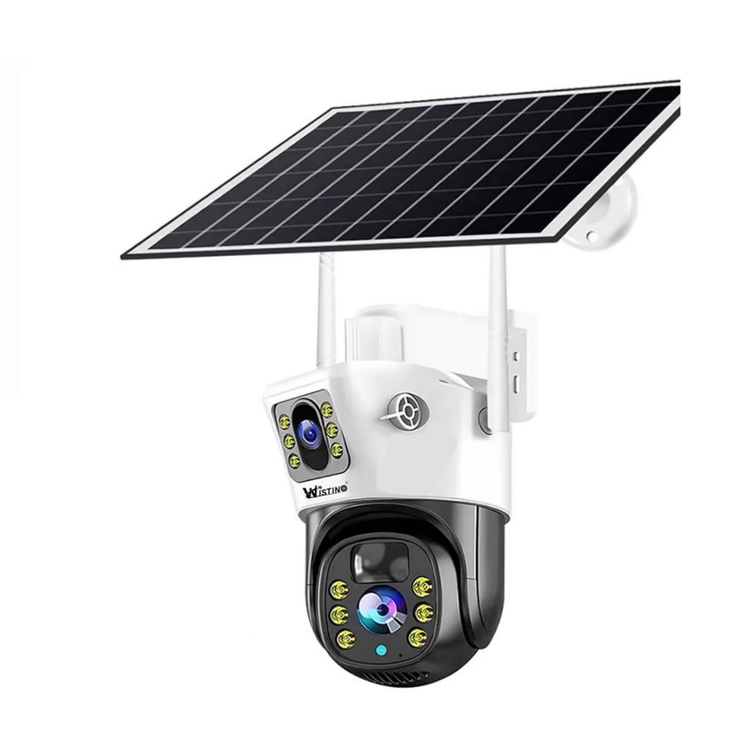 Camera Supraveghere 4G 3K Ultra HD, Dual Camera 4MP, Incarcare Solara ...