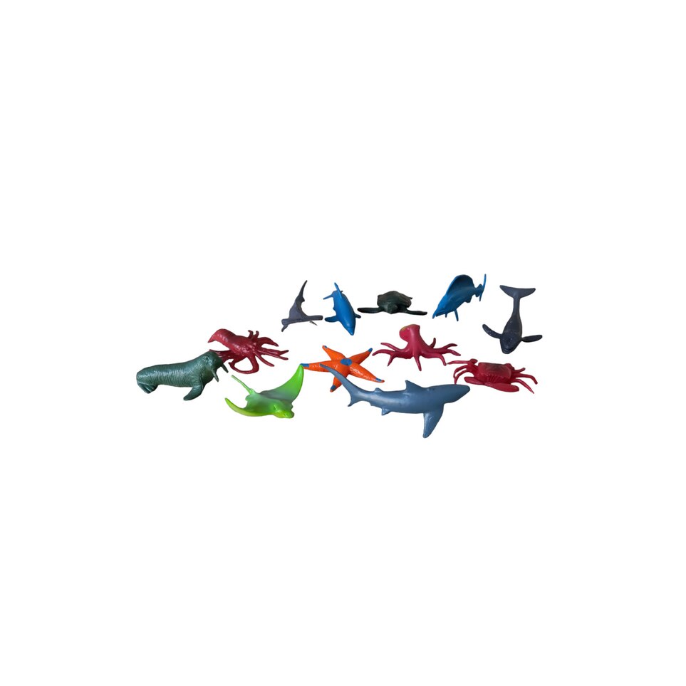 Set 12 figurine animale acvatice, Sea Creatures, 4-5 cm - eMAG.ro
