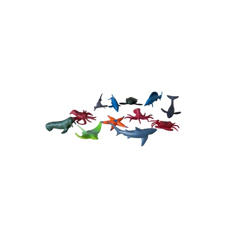 Set 12 figurine animale acvatice, Sea Creatures, 4-5 cm - eMAG.ro