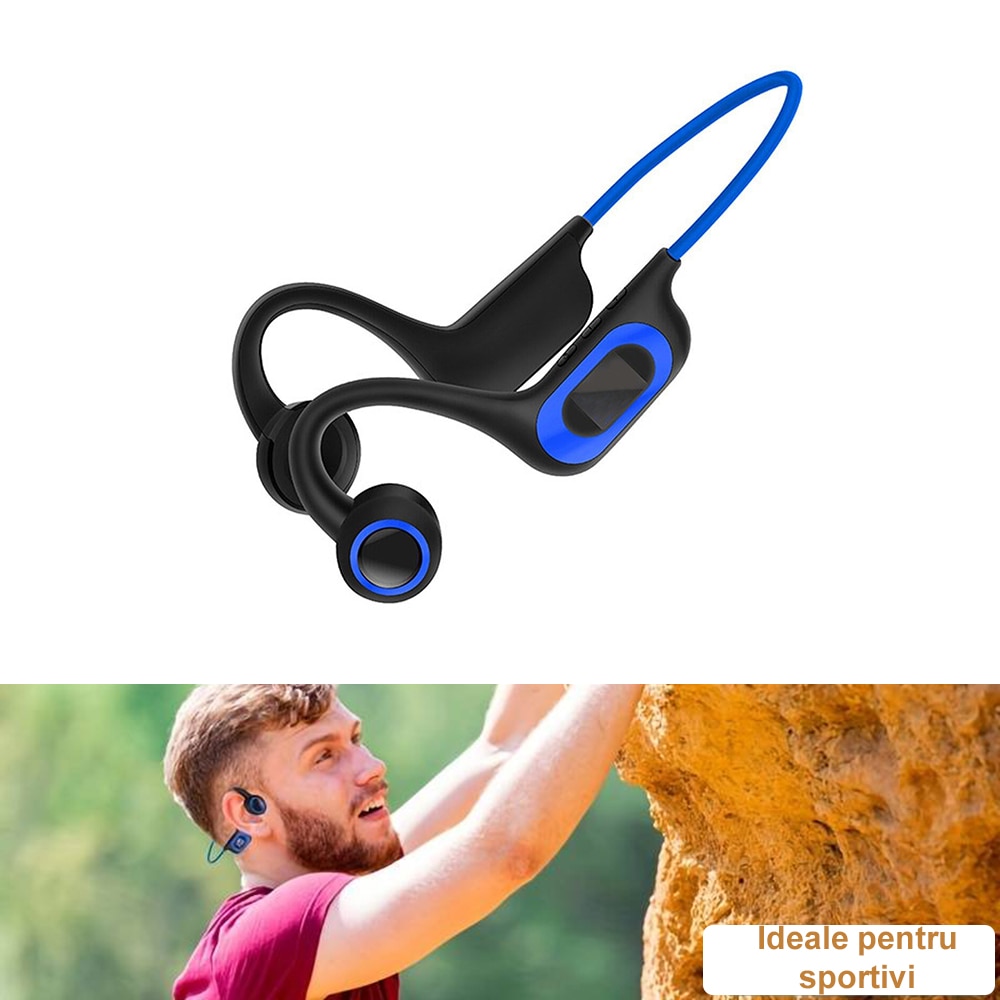 Casti GREATON cu Conductie Osoasa, Wireless, Ideale pentru, Sport ...