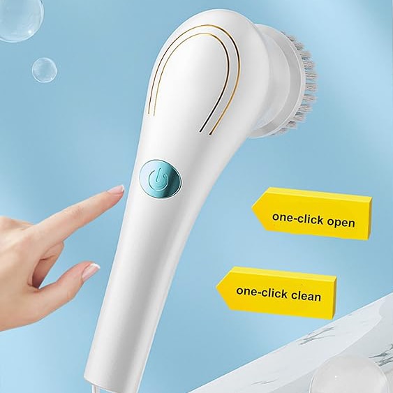 Perie electrica de curatare de uz casnic 5 in 1, AEWOYAD, cu 5 capete ...