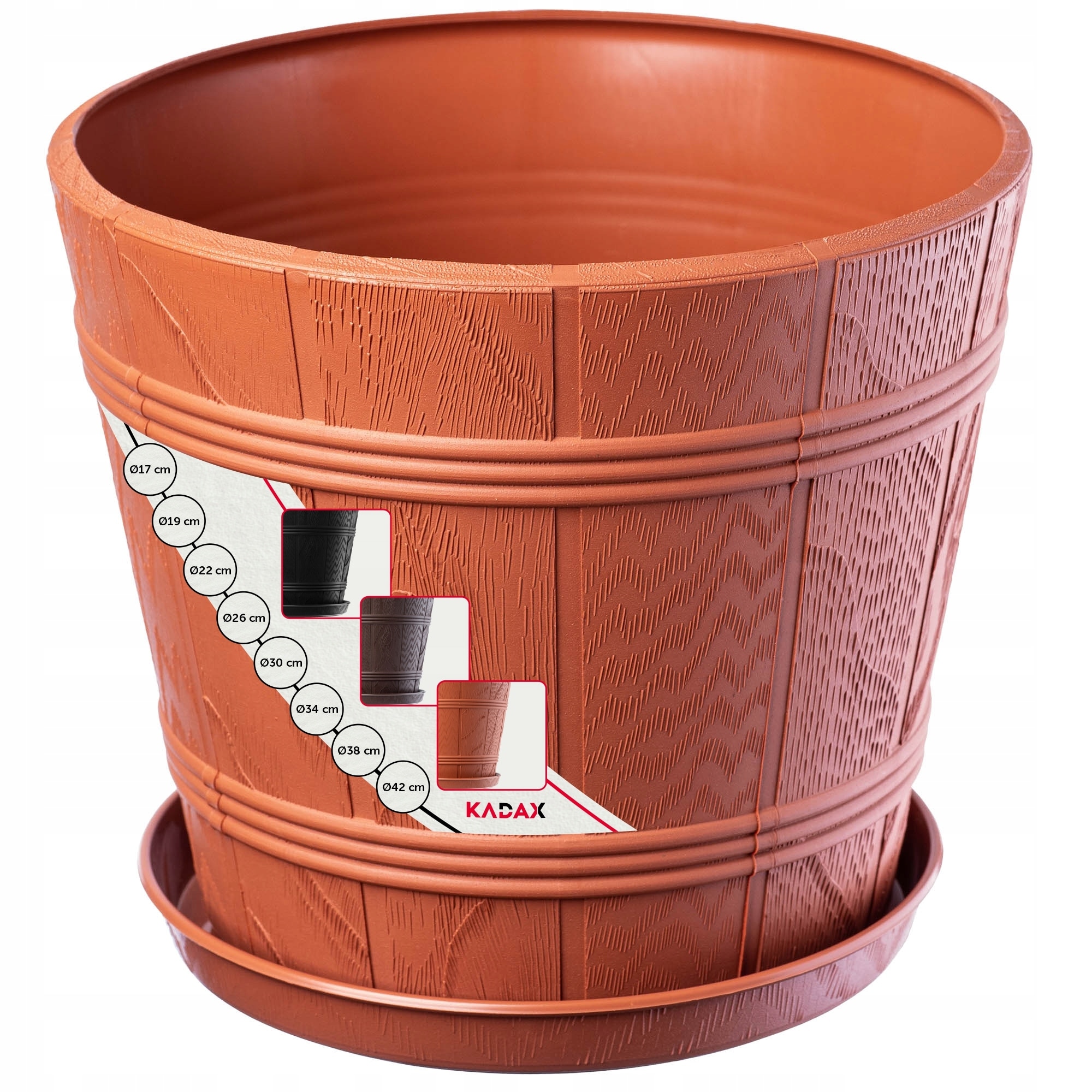 Ghiveci de flori, KADAX, 38 x 32.5 cm, plastic - eMAG.ro