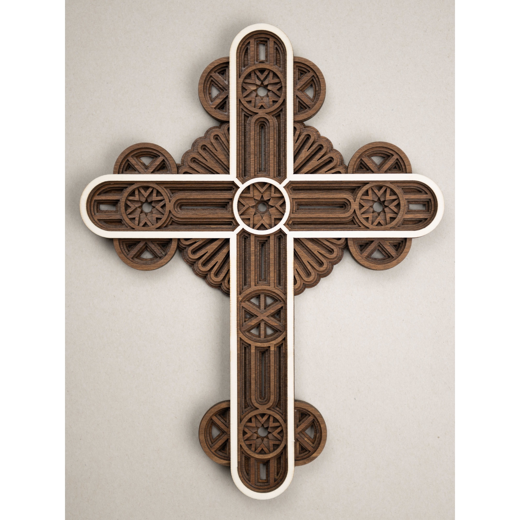 Cruce Ornamentala, Lemn, nr 7, nuc-accent, 45 cm, multistrat - eMAG.ro