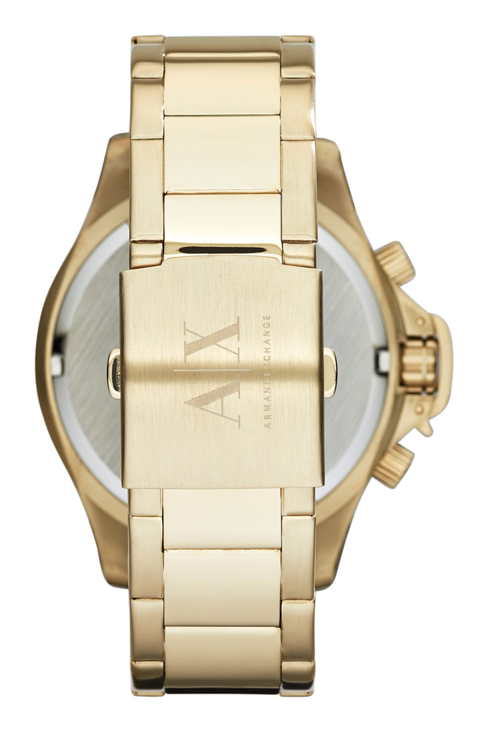 ARMANI EXCHANGE, Часовник от неръждаема стомана с хронограф, Златист ...