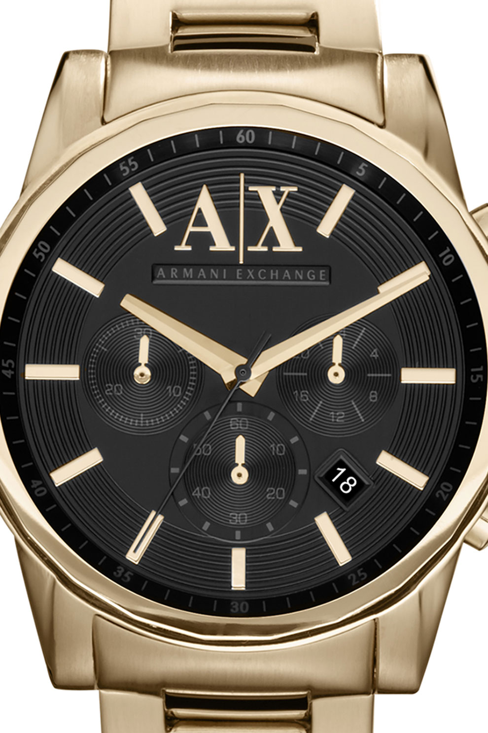 ARMANI EXCHANGE, Часовник от неръждаема стомана, Златист - eMAG.bg