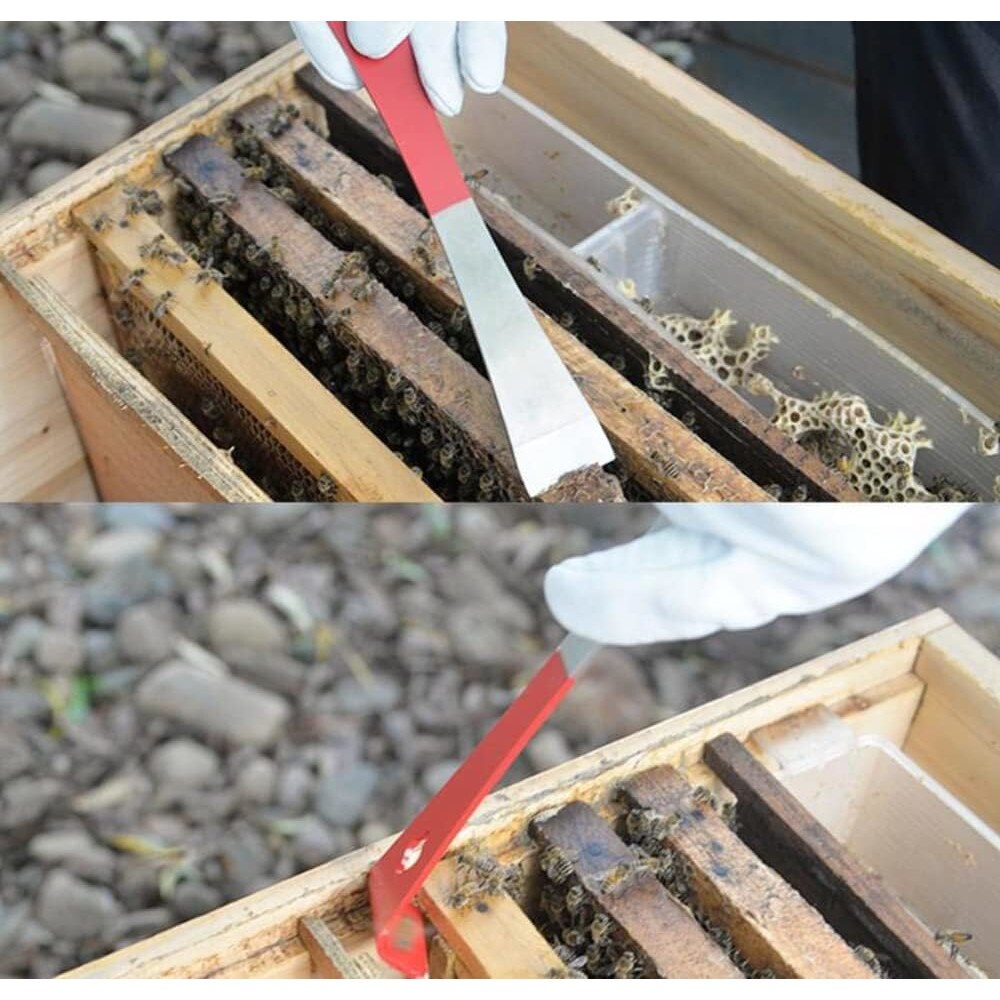 Set 2 unelte de razuit pentru stupi, Sunmostar, otel inoxidabil ...