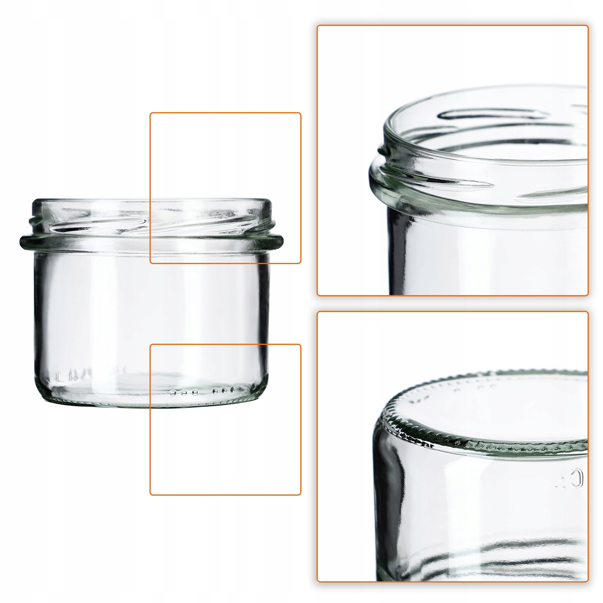 Set 10 borcane cu capac, Kadax, Sticla, Multicolor, 235 ml - eMAG.ro