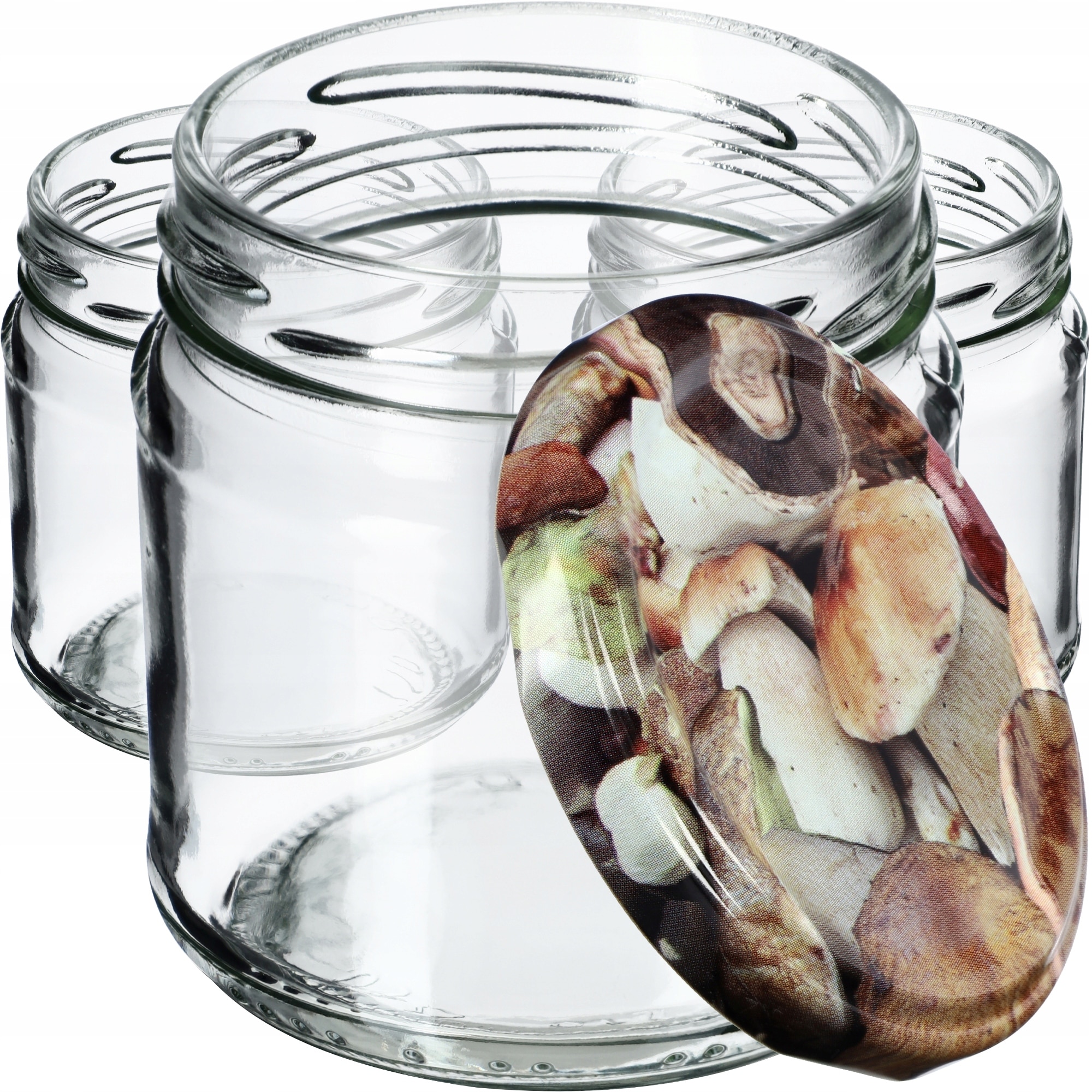 Set 10 borcane cu capac, Kadax, Sticla, Multicolor, 200 ml - eMAG.ro