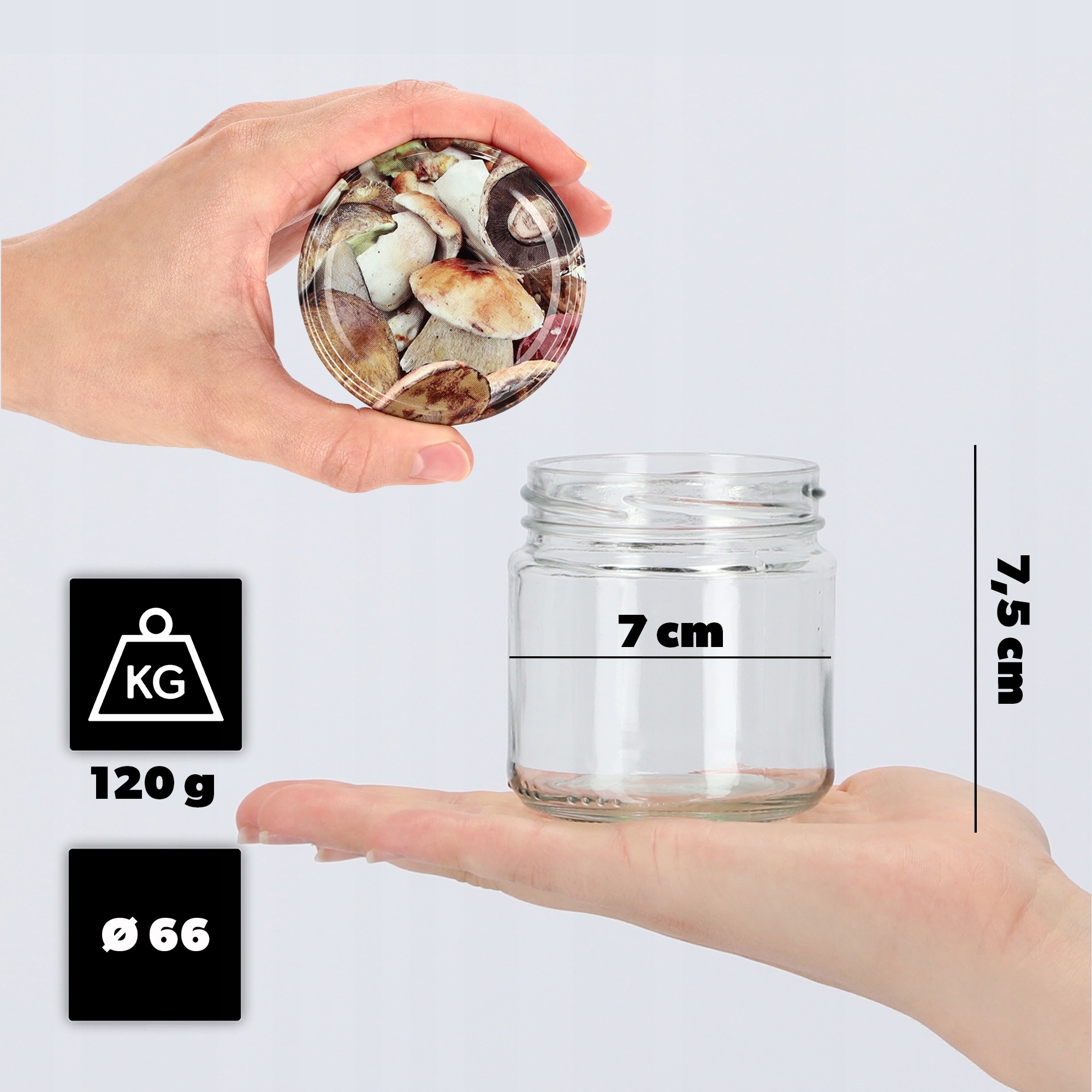 Set 10 borcane cu capac, Kadax, Sticla, Multicolor, 200 ml - eMAG.ro