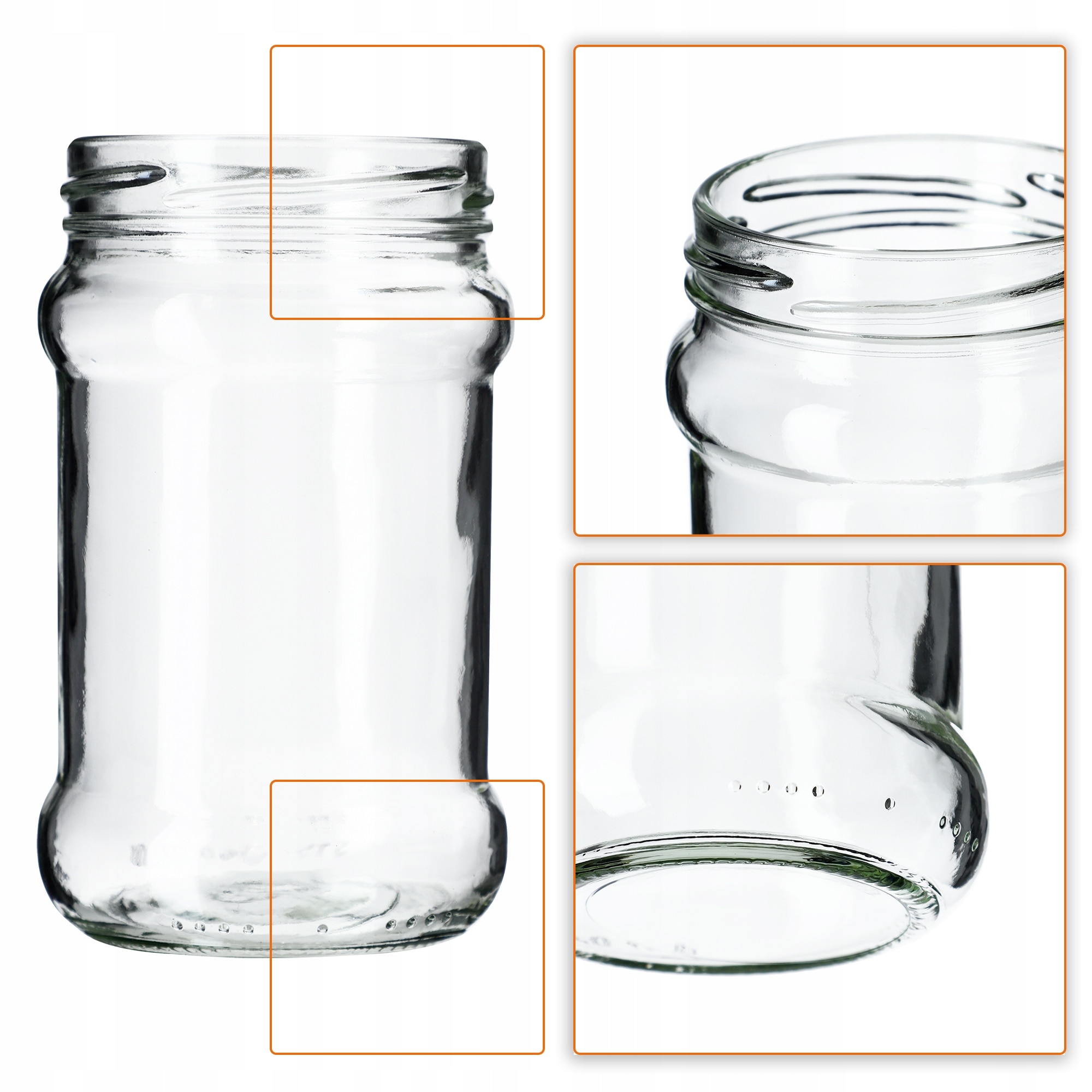 Set 50 borcane cu capac, Kadax, Sticla/Metal, Multicolor, 315 ml - eMAG.ro