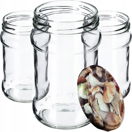 Set 50 borcane cu capac, Kadax, Sticla/Metal, Multicolor, 315 ml - eMAG.ro