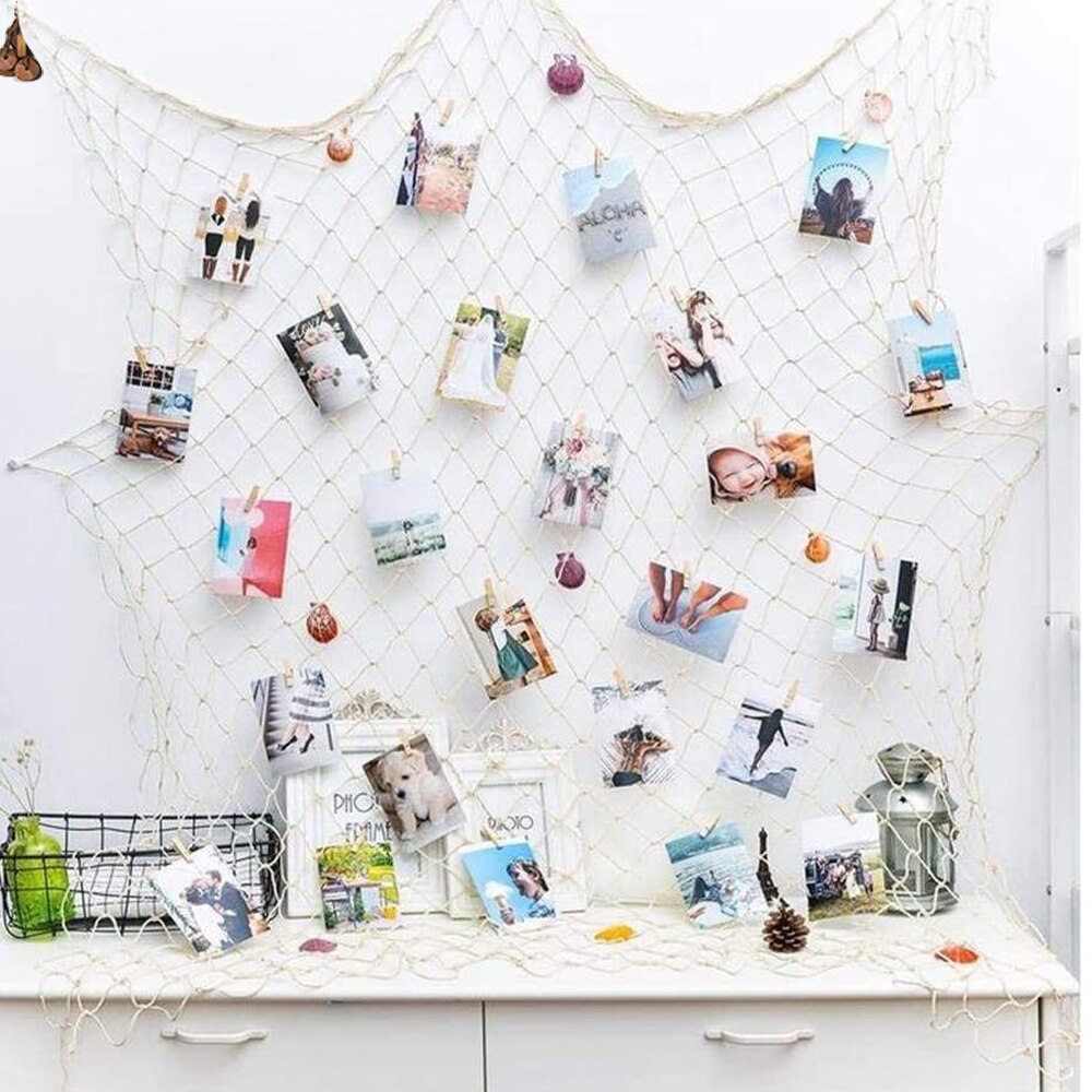 Plasa de pescuit decorativa, Textil, Multicolor - eMAG.ro