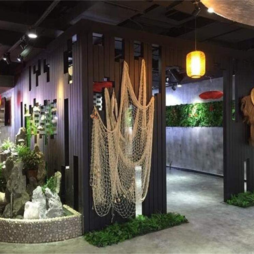 Plasa de pescuit decorativa, Textil, Multicolor - eMAG.ro