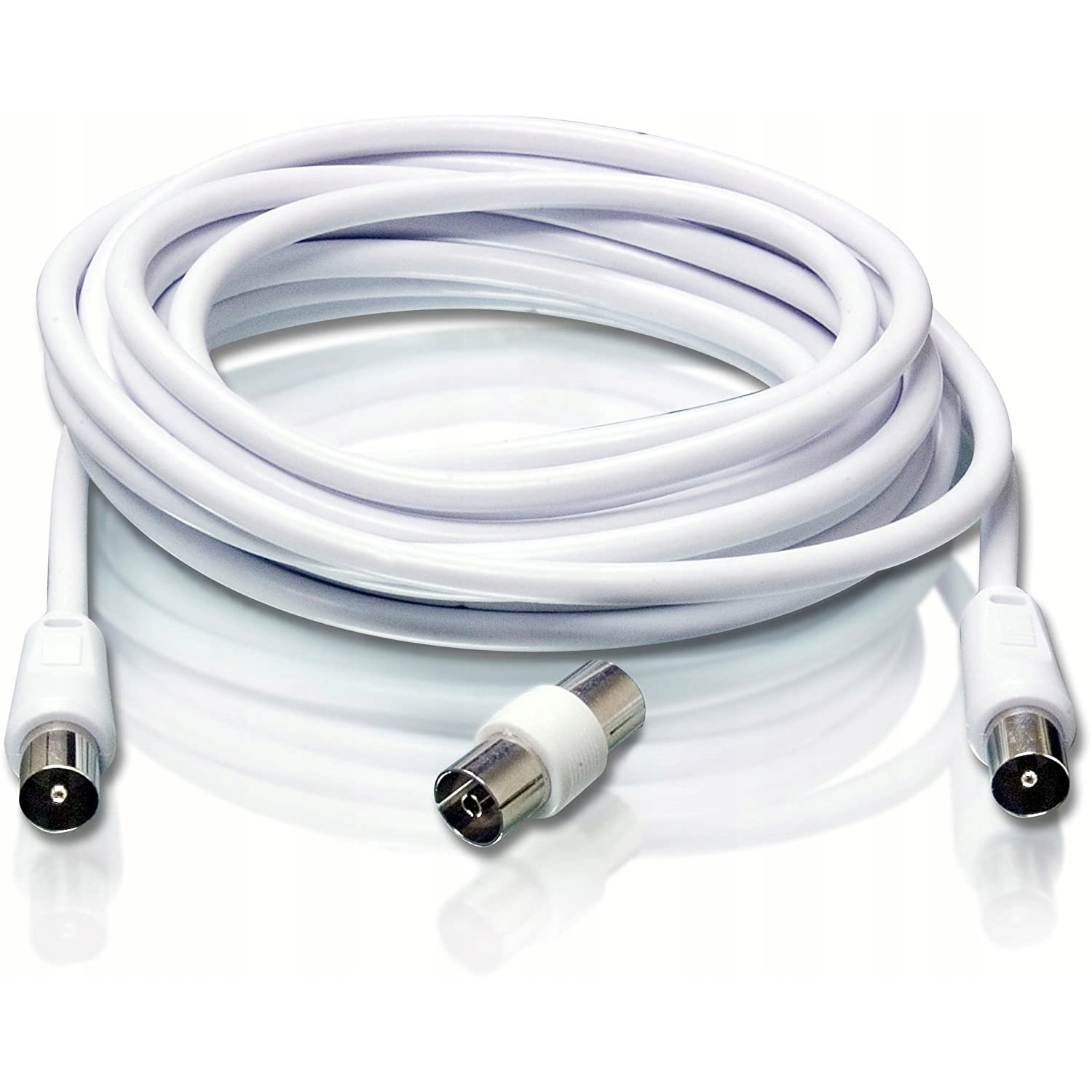 Cablu antena coaxial, Philips, Cupru, 4 m, Alb - eMAG.ro