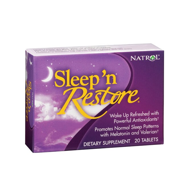 Supliment alimentar Natrol Sleep 'N Restore, 20 tabs - eMAG.ro