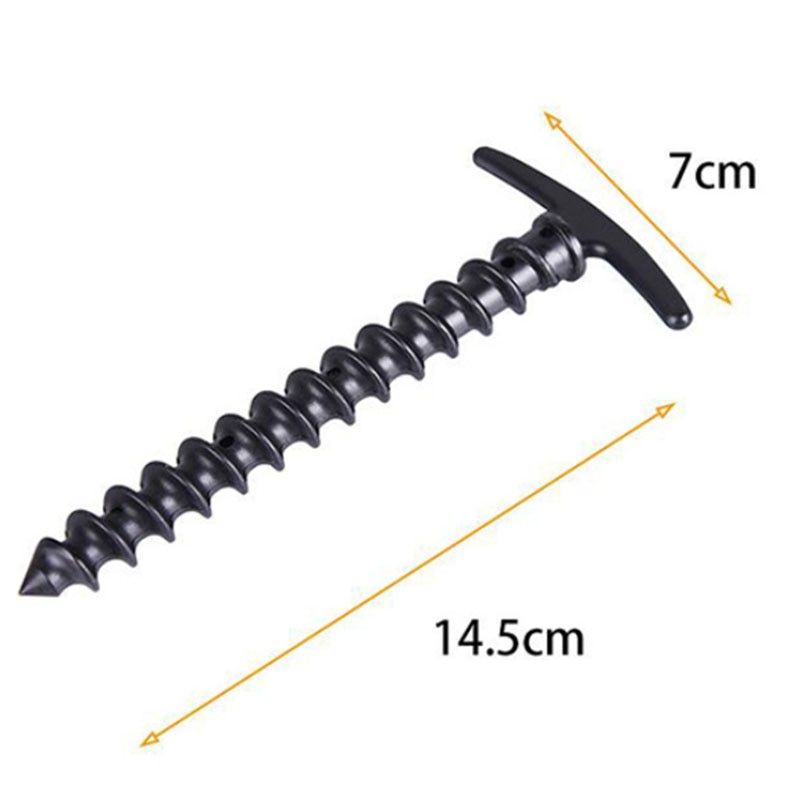 Set 5 tarusi de pamant in forma de T, Sunmostar, nylon, negru - eMAG.ro