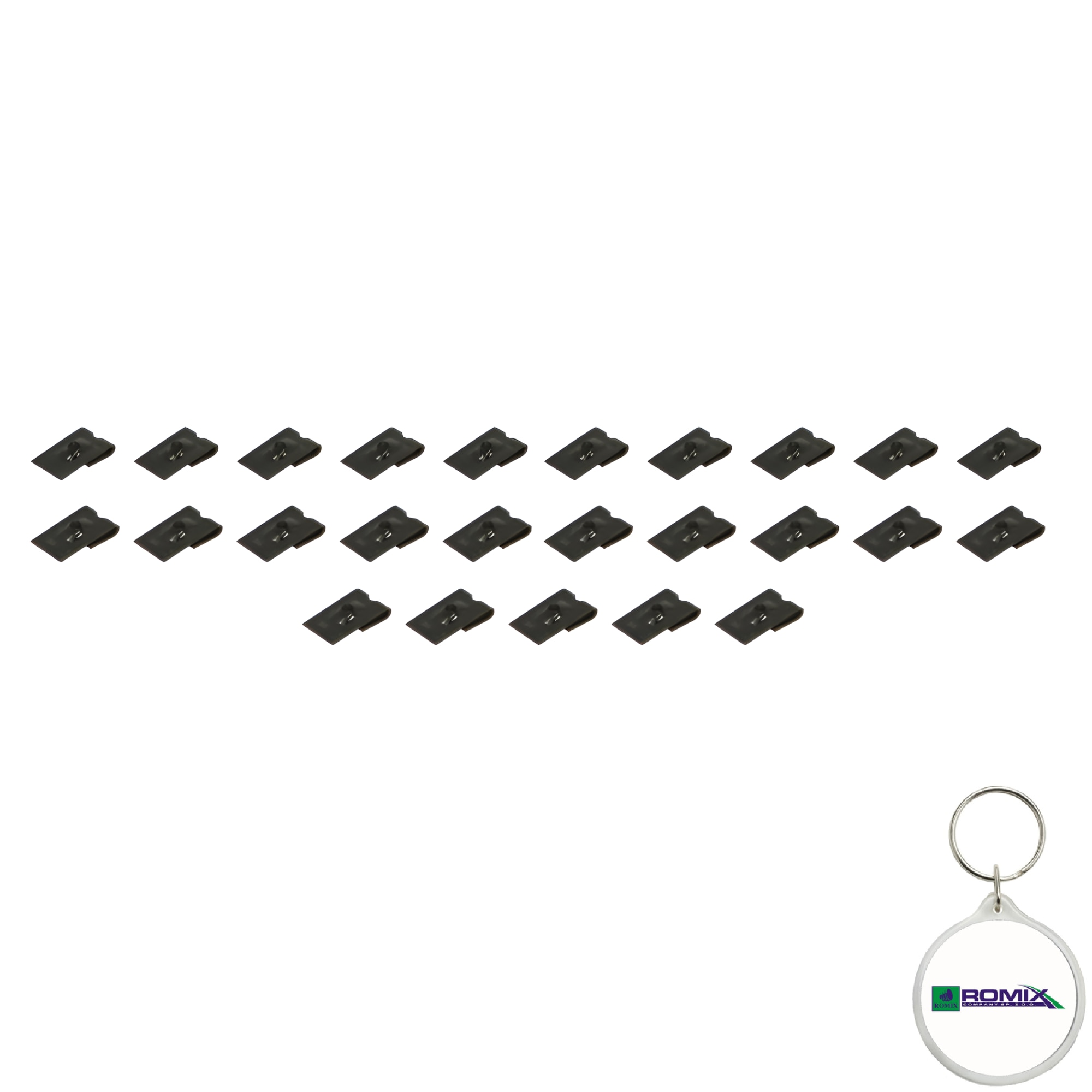 Set 25 buc. pin fixare tapiterie ROM 16030 pentru Mercedes si breloc ...
