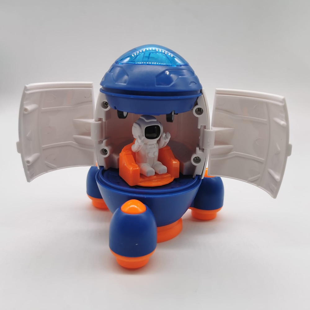 Racheta Spatiala cu Astronaut,, vehicul spatial anexat, ABS, Pull-back ...