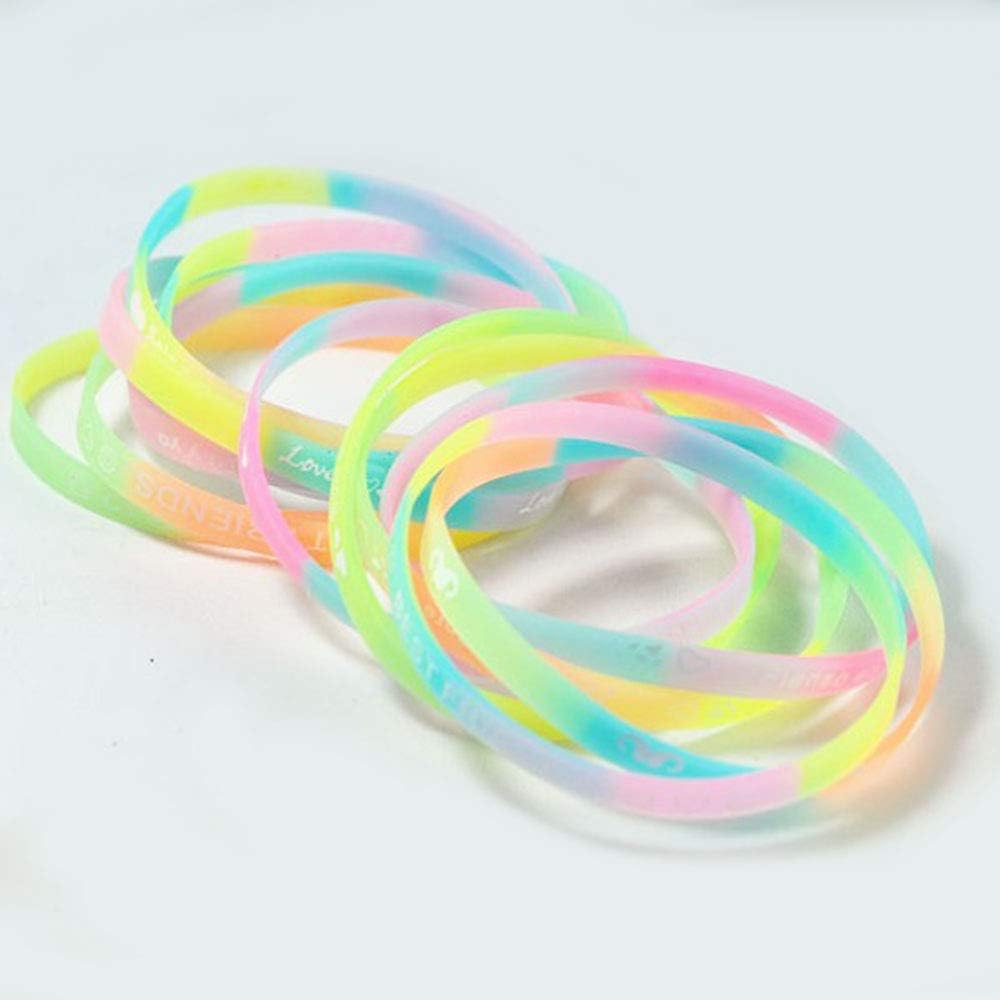 Set 50 bratari copii, ComResi, Silicon, Multicolor - eMAG.ro