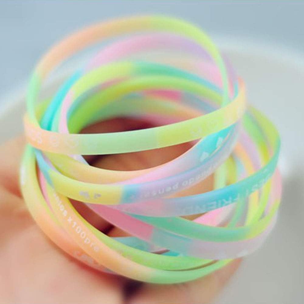 Set 50 bratari copii, ComResi, Silicon, Multicolor - eMAG.ro