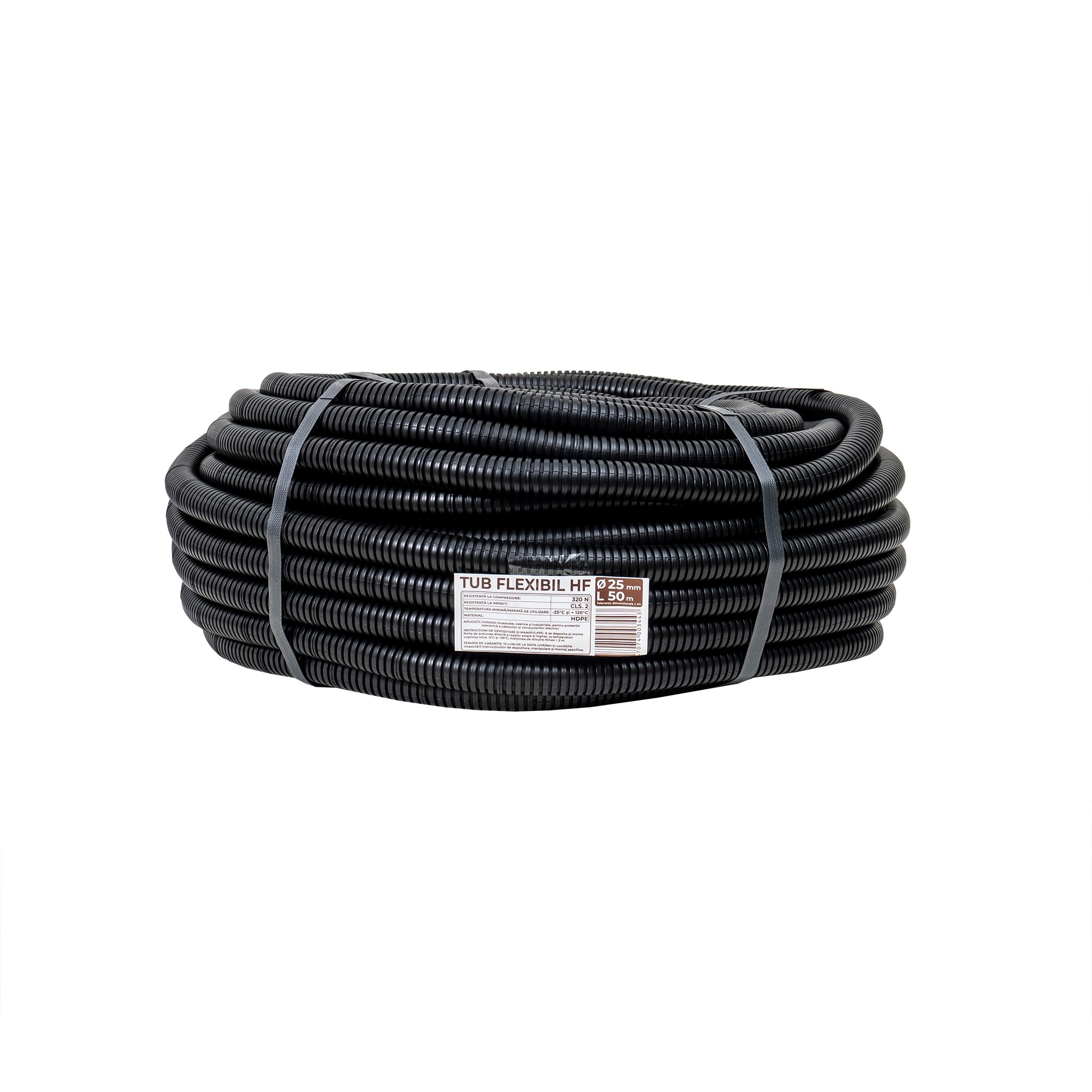 Tub flexibil, copex, din PVC fara fir de tragere, diametru 25mm ...