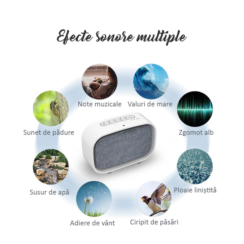 Aparat sunet alb, lumina calda noapte, functie de sincronizare a ...