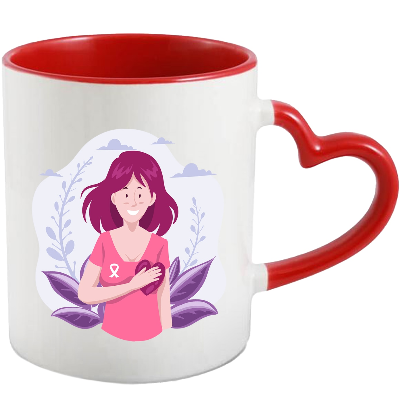 Cana Cu Inima, Cancer De San, Supravietuitor, Multicolor 330 ml ...