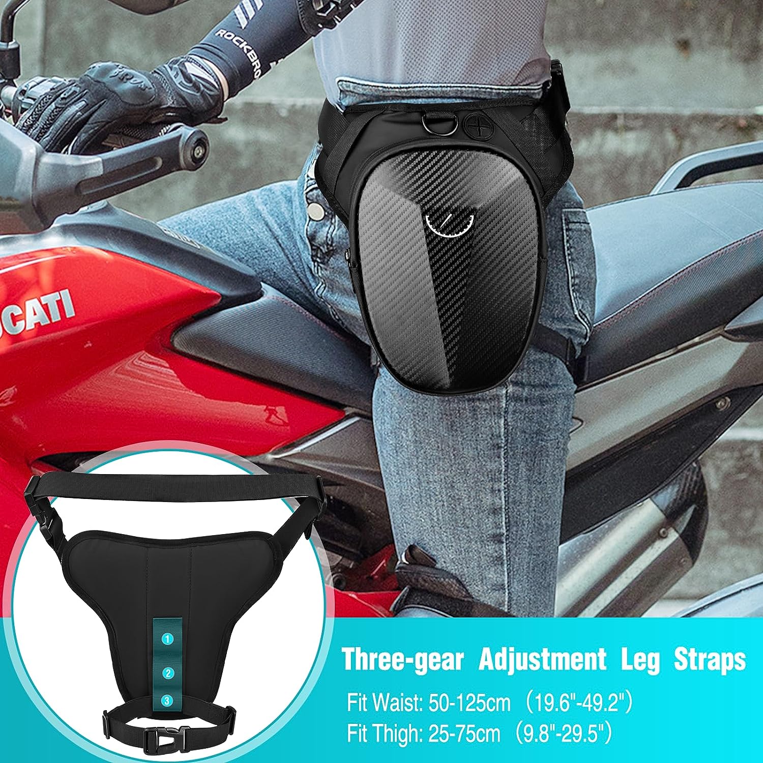 Geanta de picior hardshell moto corner, Cafuneplus®, rezistent la uzura ...