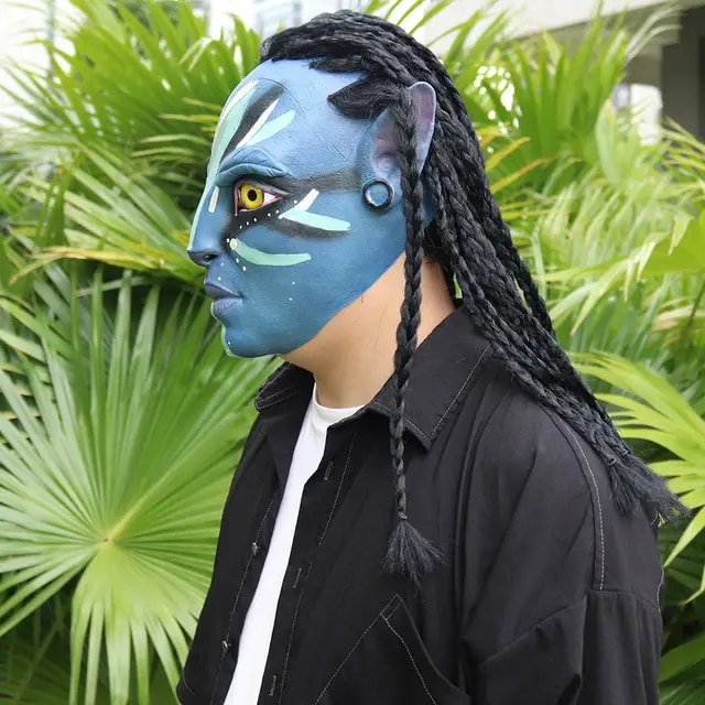 Masca pentru adulti dupa personajul Neytiri din Avatar, costum de ...