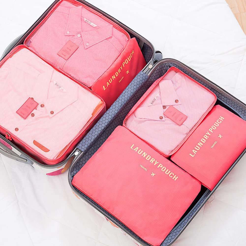 Dollcini, tároló szett utazáshoz, bőrönd/kocsi rendszerezők, 6 darab ...