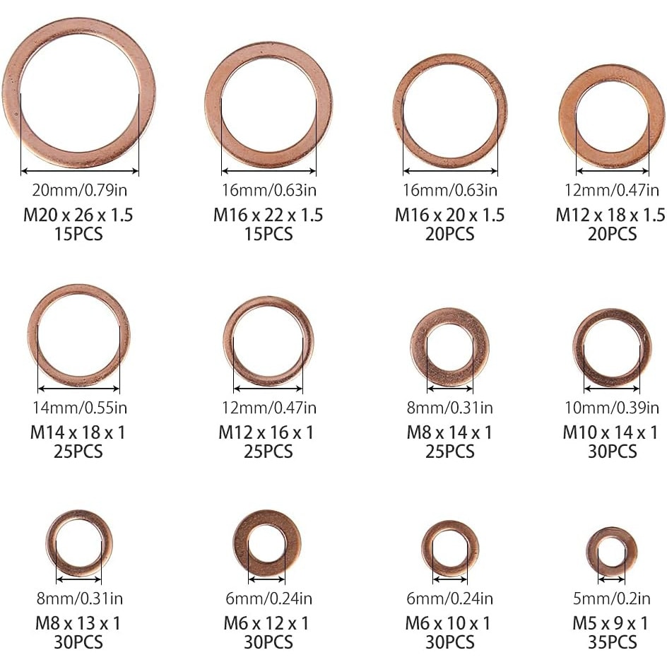 Set 300 saibe de cupru, Cafuneplus®, cu 12 dimensiuni diferite ...