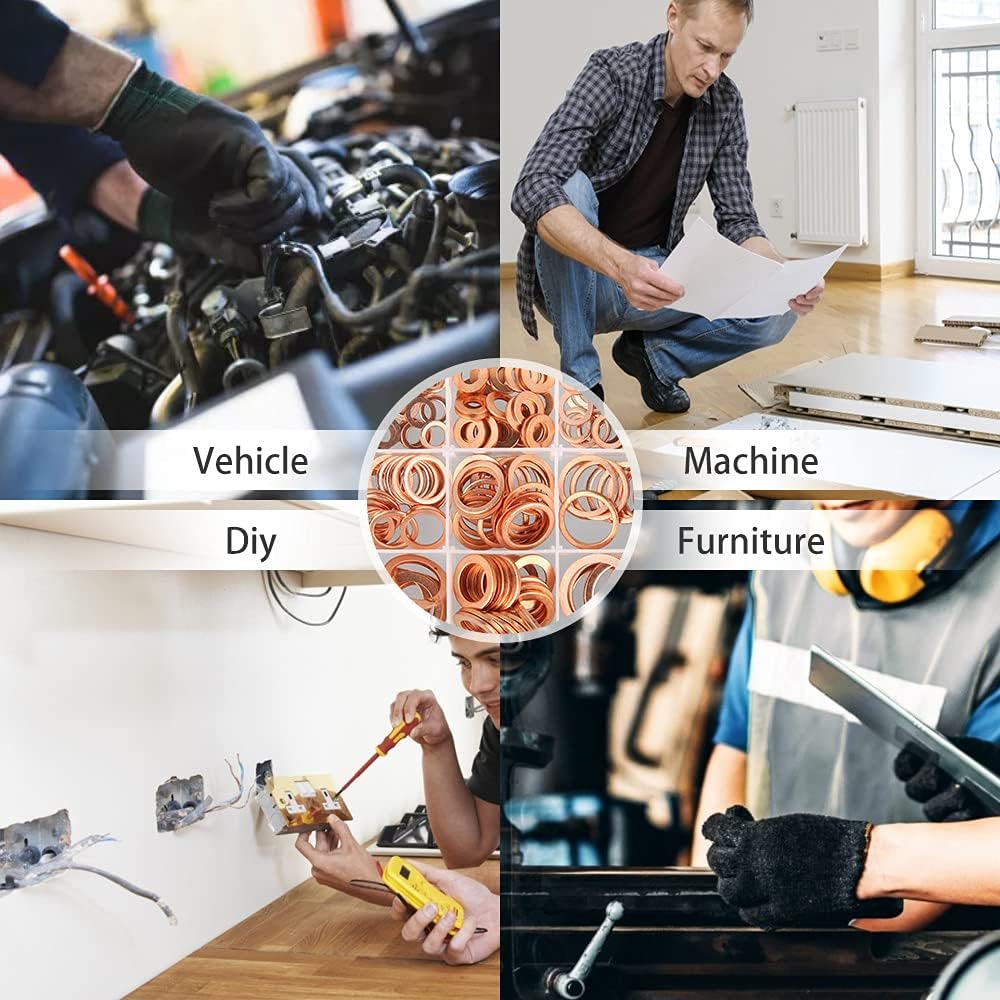 Set 300 saibe de cupru, Cafuneplus®, cu 12 dimensiuni diferite ...