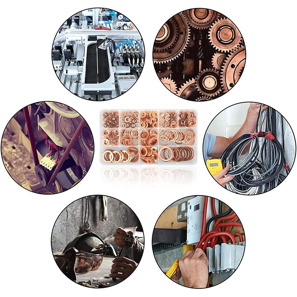 Set 300 saibe de cupru, Cafuneplus®, cu 12 dimensiuni diferite ...