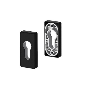 Set rozeta pentru usa, Dublin, tamplarie aluminiu, negru - eMAG.ro