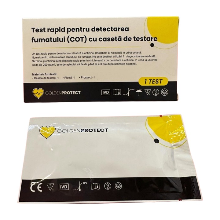 Test rapid de urina pentru detectarea fumatului prin cotinina ...